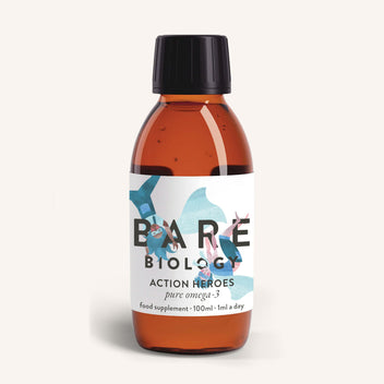 Pure Omega-3 Oil For Kids | Action Heroes Fish Oil | Bare Biology