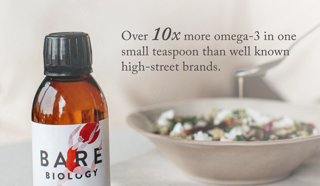 Life & Soul - 150ml Liquid Fish Oil | High Strength Omega-3 | Bare Biology